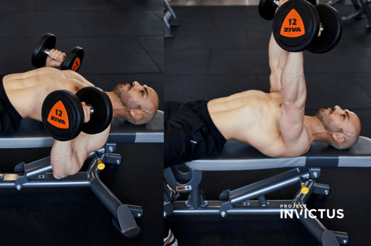 Spinte manubri su panca piana ed inclinata - Project inVictus