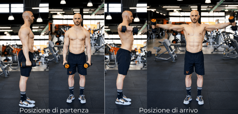 Alzate laterali con manubri: esecuzione e varianti - Project inVictus