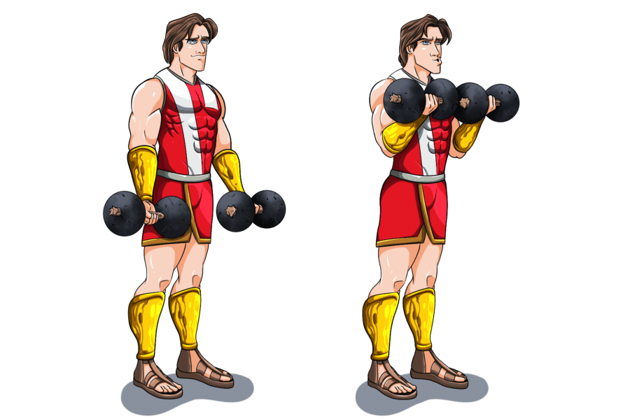 Curl manubri: esecuzione - Project inVictus