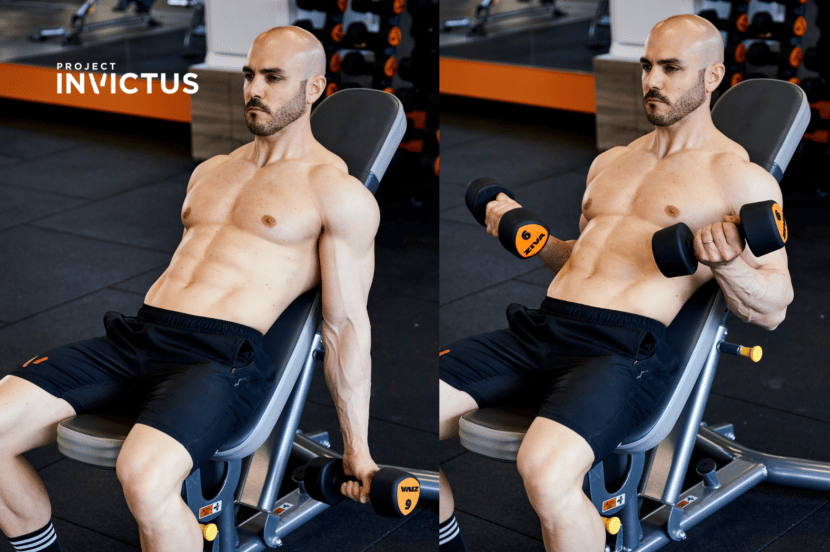 Curl manubri: esecuzione - Project inVictus